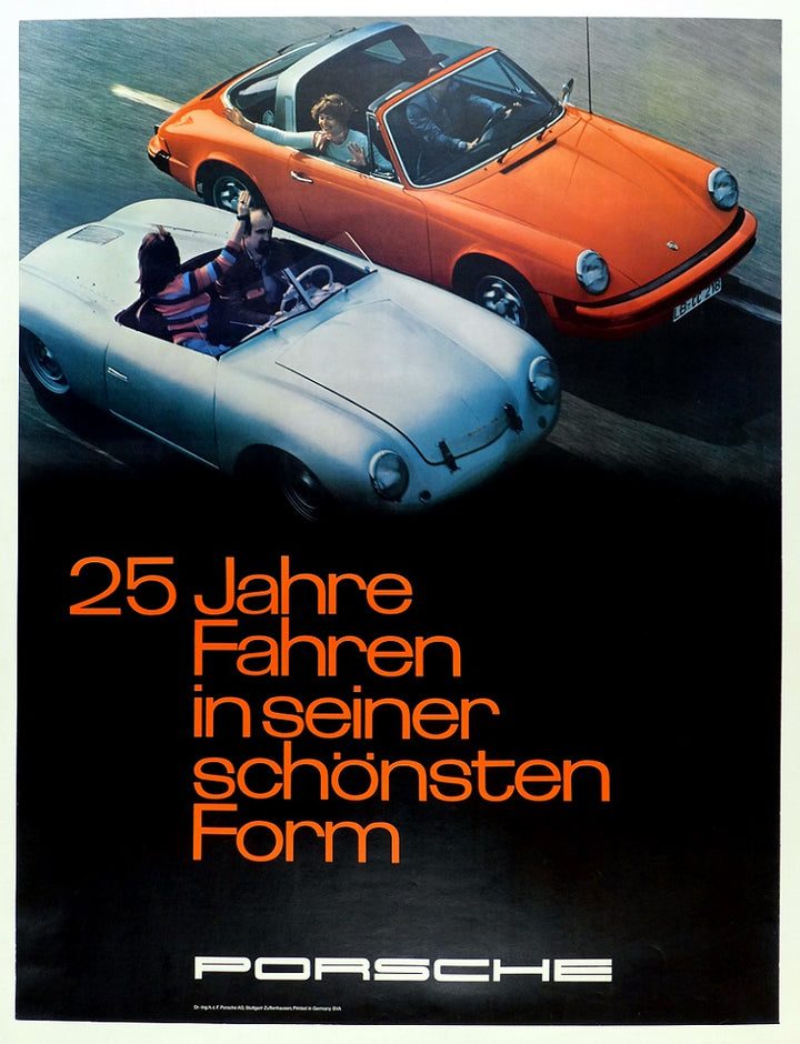 Porsche Factory - 356 / Spyder Era – Vintage Auto Posters