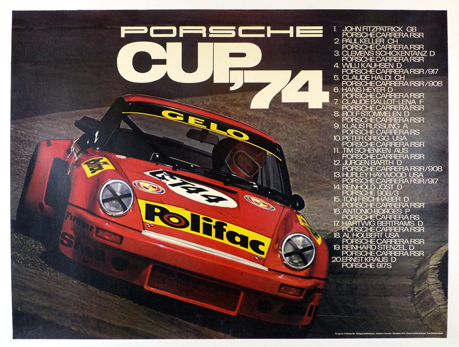 Porsche Factory - 911 Era – Vintage Auto Posters