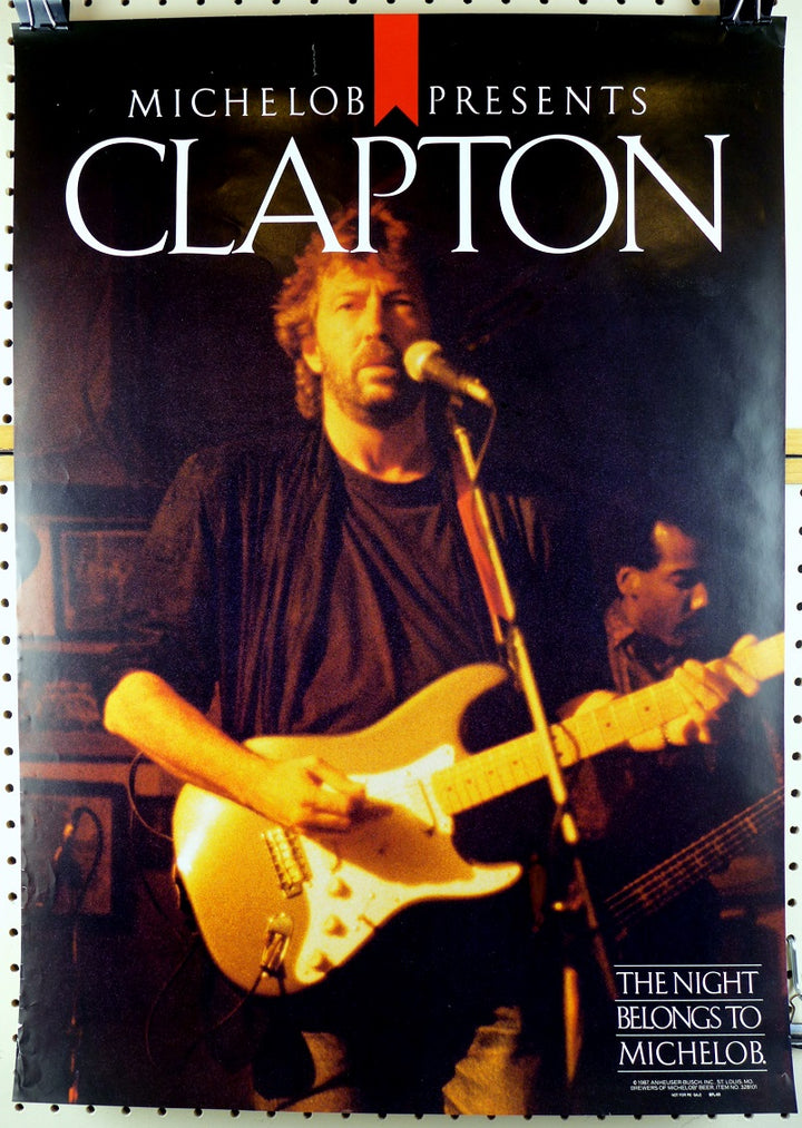 Michelob Presents Eric Clapton 1987 Poster – Vintage Auto Posters
