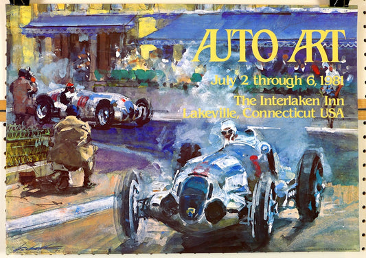 Auto Art 1981 Poster Mercedes – Vintage Auto Posters