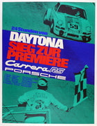 Porsche Daytona Seig Zur Premiere 1973 Poster – Vintage Auto Posters